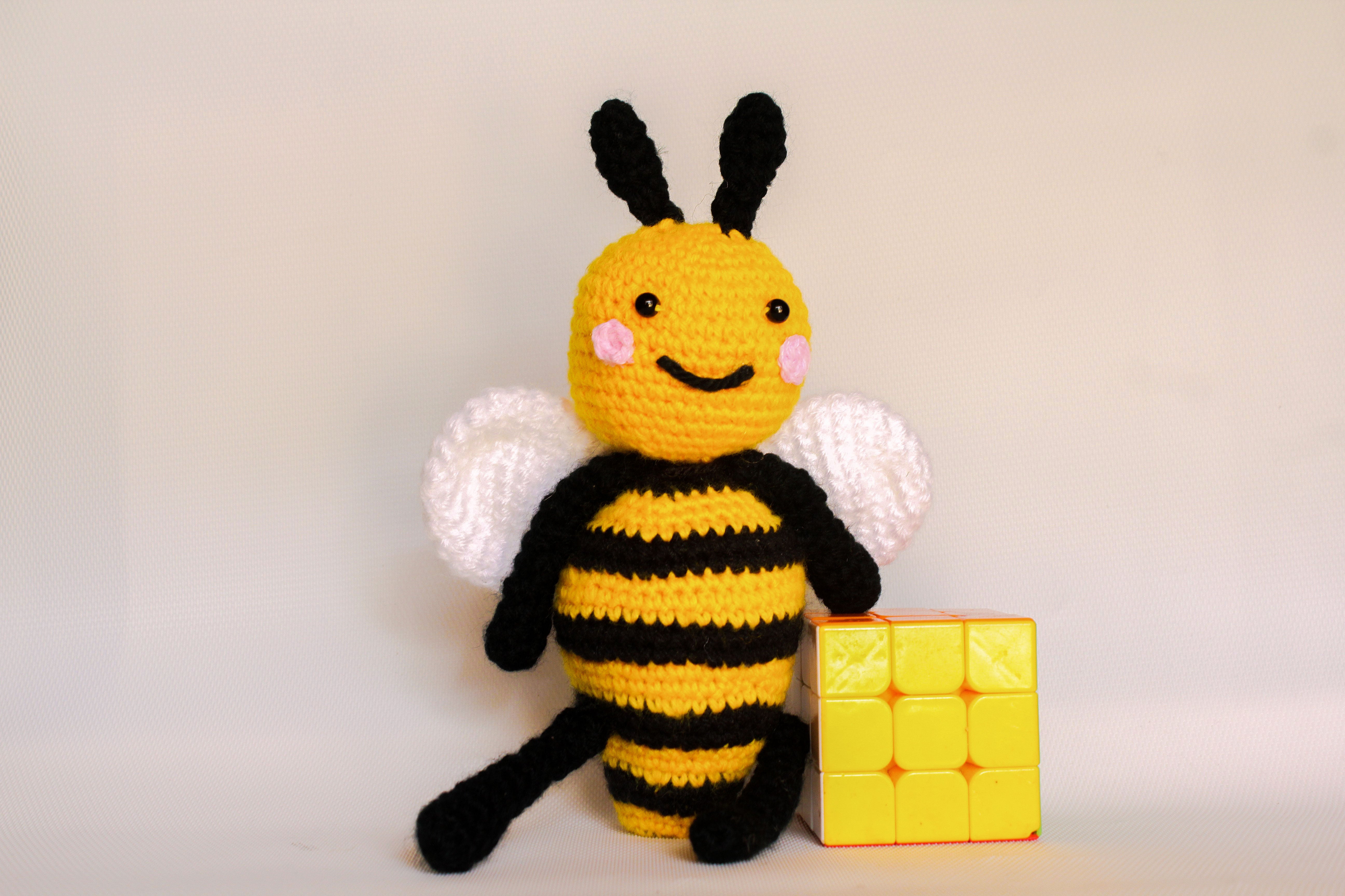 BeeDo Queen Bee - Hand Crafted Crochet Soft Toy – Honey & More