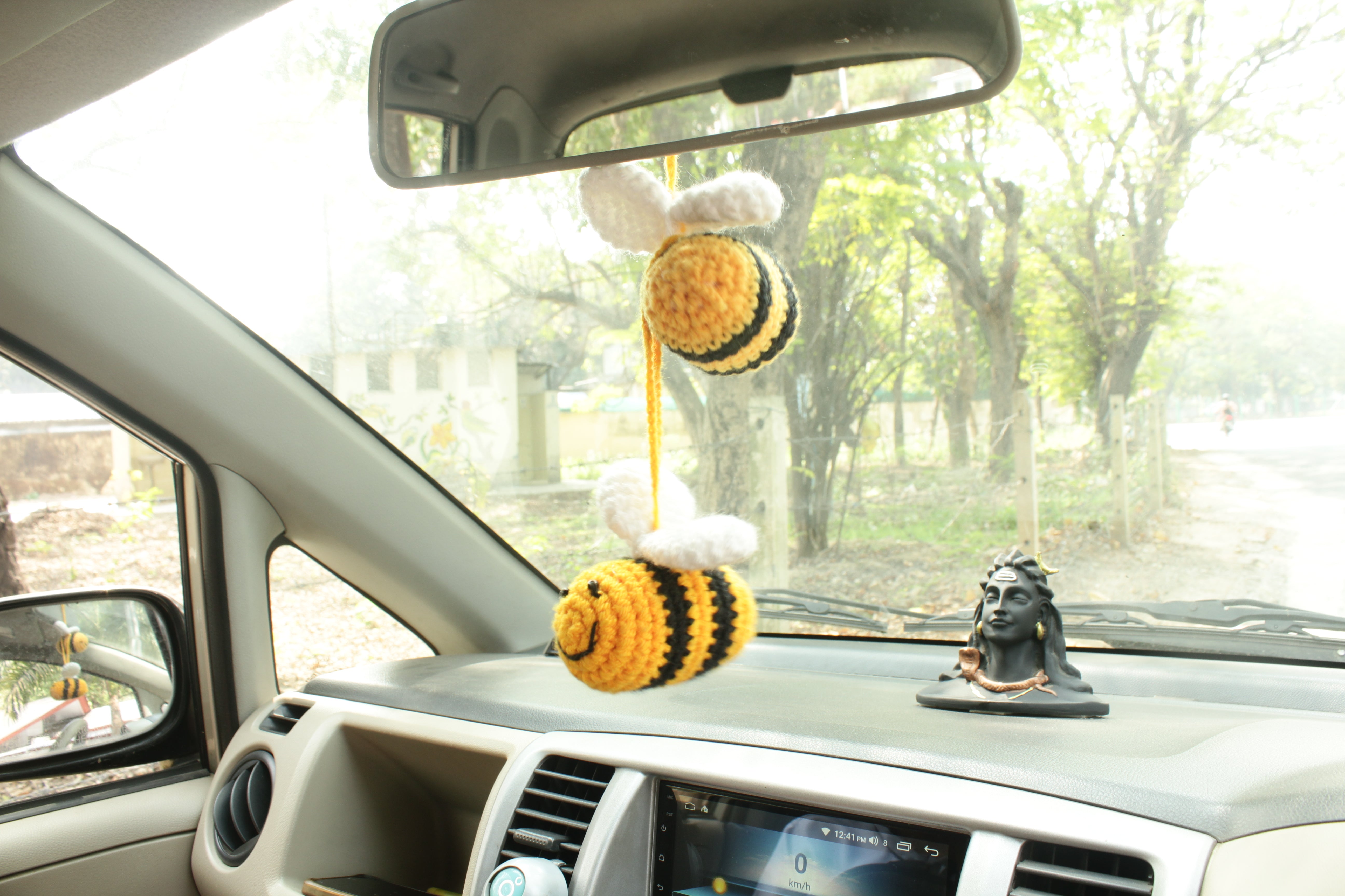 BeeDo Honey Bee - Hand Crafted Honey Bee Crochet Car Hanging Soft Toy ...
